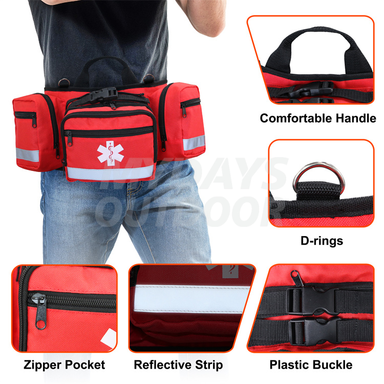 Wholesale First Aid Belt Bag Storage Compact Survival Medicine Bag ...