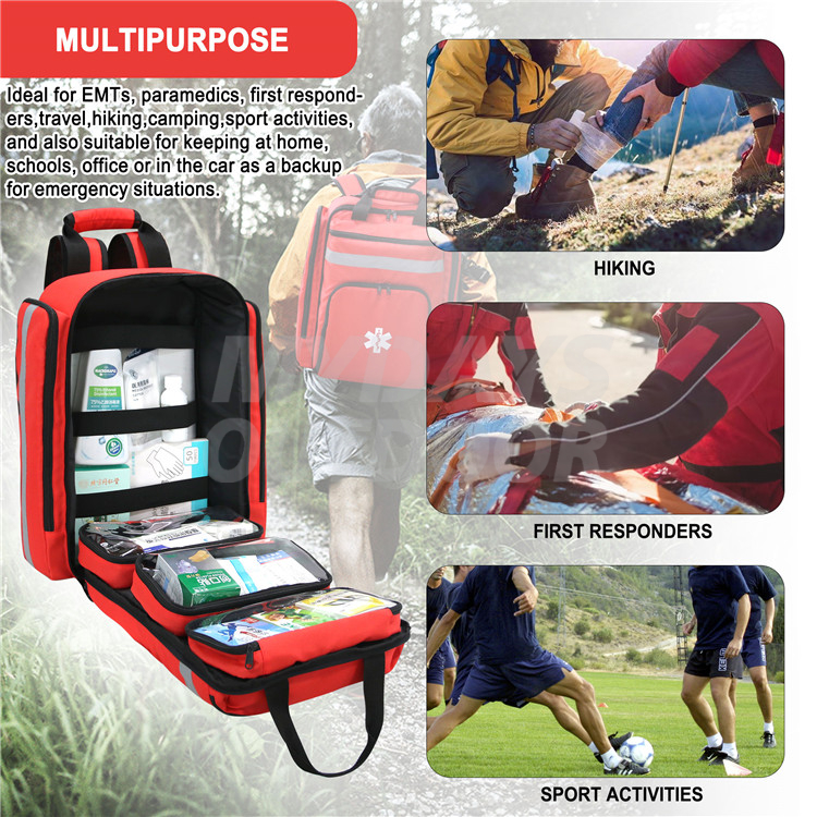 Custom Waterproof Multi-Pocket First Aid Bag MDSOB-15