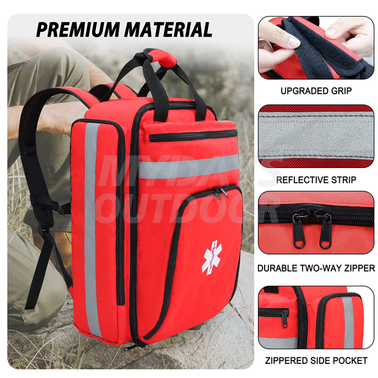 Custom Waterproof Multi-Pocket First Aid Bag MDSOB-15